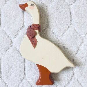 American Vintage | Accents | Vintage Handmade Hand Painted Wooden Duck ...